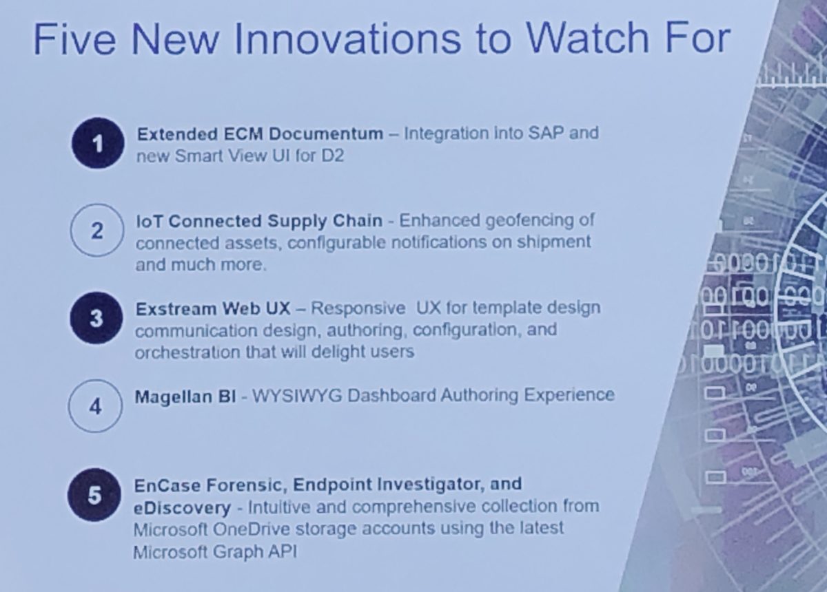 OpenText Analyst Summit 2020 day 1: technology strategy – Column 2